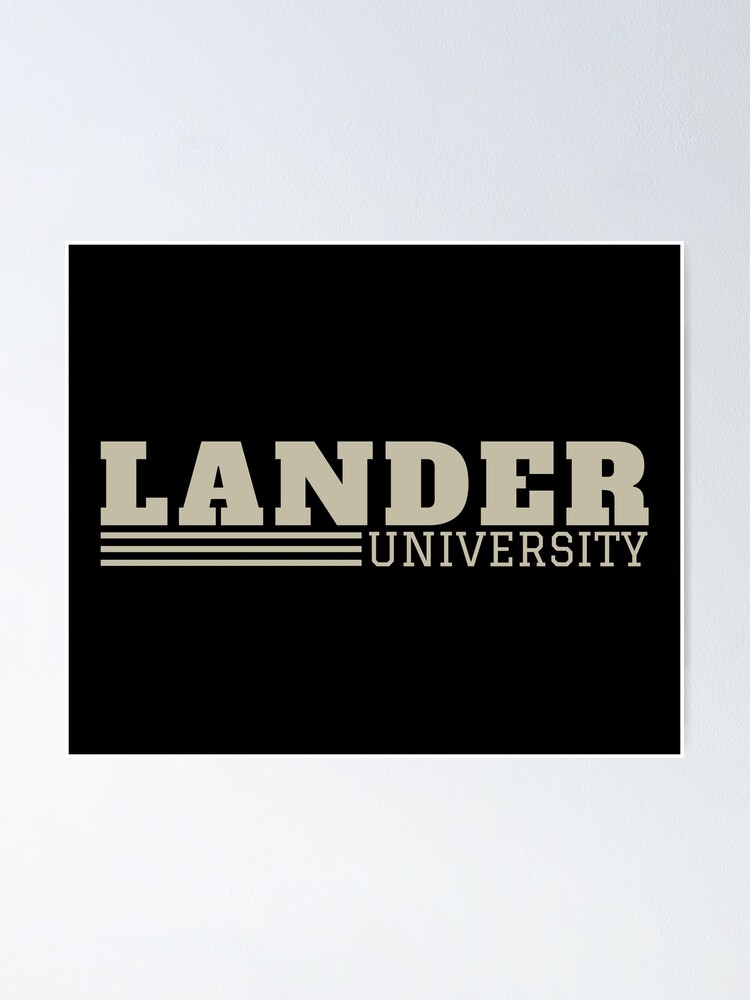 "Vintage Lander University" Poster for Sale by collegeAnduniv | Redbubble