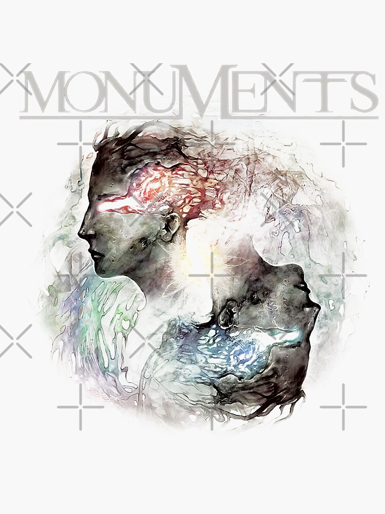 "Monuments - Gnosis (White Text)" Sticker for Sale by FiveFifteen ...