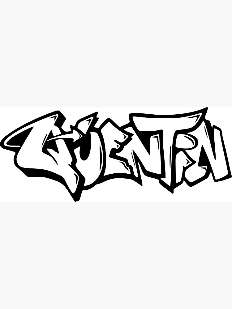 "Quentin - Graffiti Name Design" Sticker for Sale by NameThatShirt ...