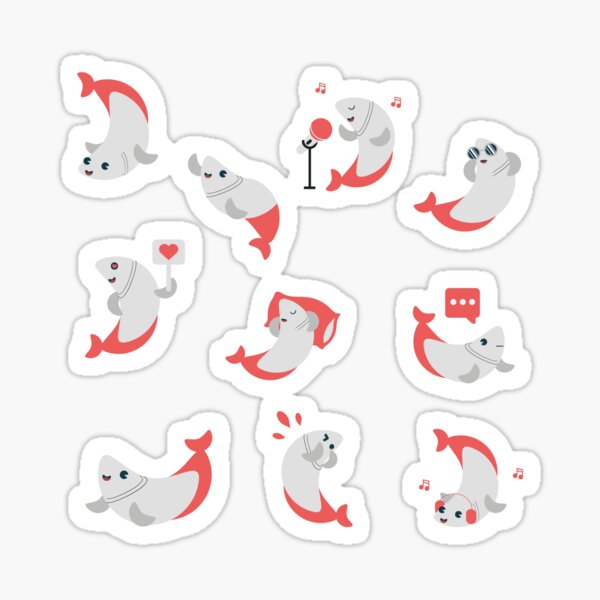 "Cute Arapaima Fish sticker set" Sticker for Sale by Animster | Redbubble