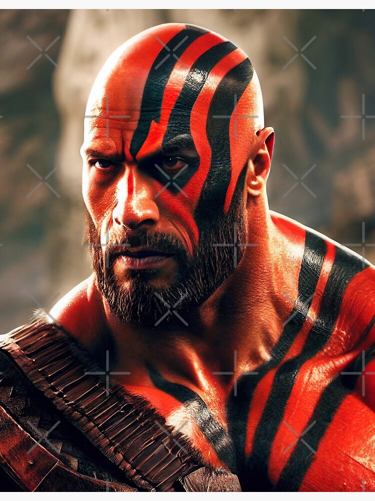 "Legendary Barbarian Warrior Painted With War Colours – Portrait Of A ...