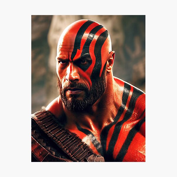 "Legendary Barbarian Warrior Painted With War Colours – Portrait Of A ...