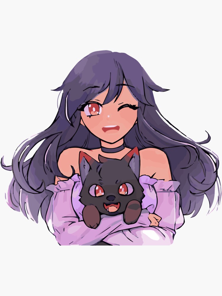 " Aphmau And Cat" Sticker for Sale by Afakib6 | Redbubble