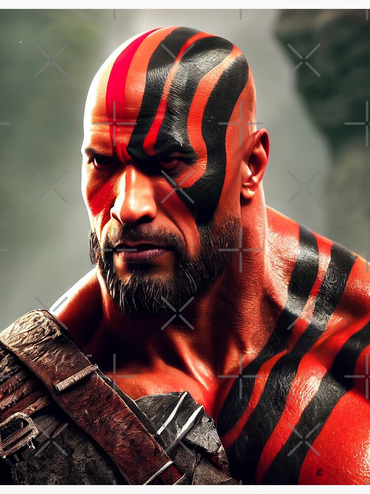 "Legendary Barbarian Warrior Painted With War Colours – Portrait Of A ...