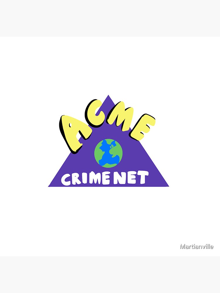 Acme Crimenet Logo Vintage Carmen San Diego Acme Crime Net Computer