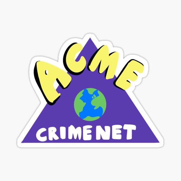 Acme Crimenet Logo Vintage Carmen San Diego Acme Crime Net Computer