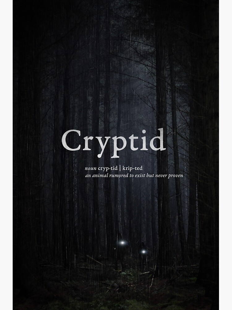 "Cryptid "Definition" Image" Sticker for Sale by CryptidLLC | Redbubble