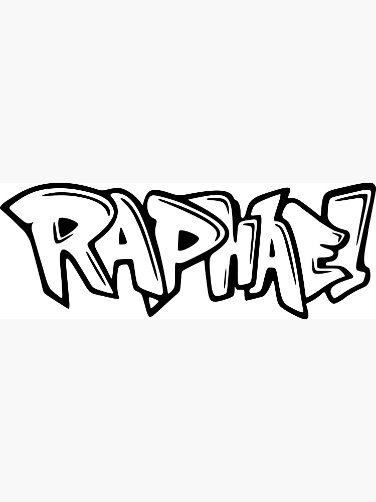 "Raphael - Graffiti Name Design" Sticker for Sale by NameThatShirt ...