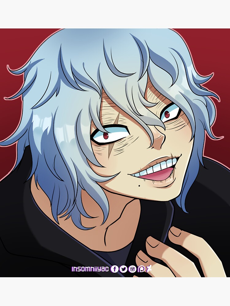 "Smiling Shigaraki" Sticker for Sale by Insomniiyac | Redbubble