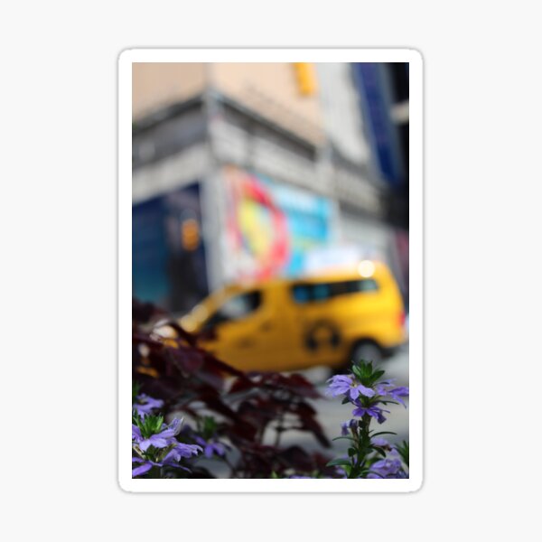 "new york city and yellow taxi" Sticker for Sale by lovenaturenow ...