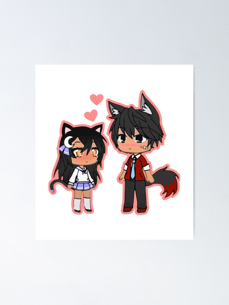" Aphmau And Cat" Poster for Sale by Afakib6 | Redbubble