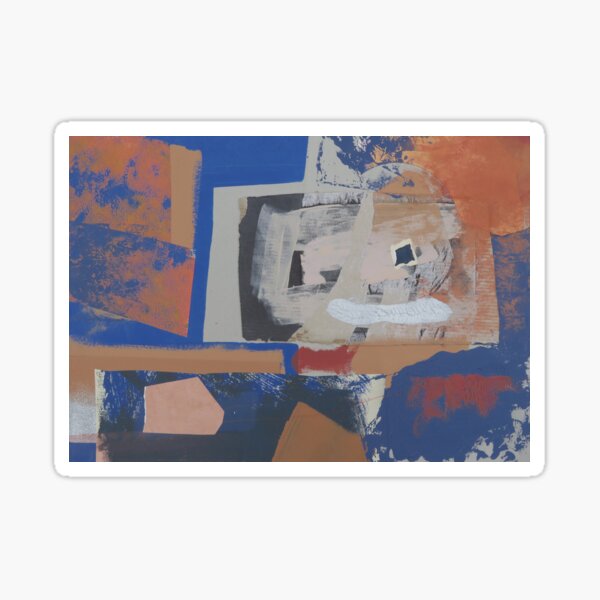 "Safe Passage Print of Abstract Art by Jenny Meehan" Sticker for Sale ...
