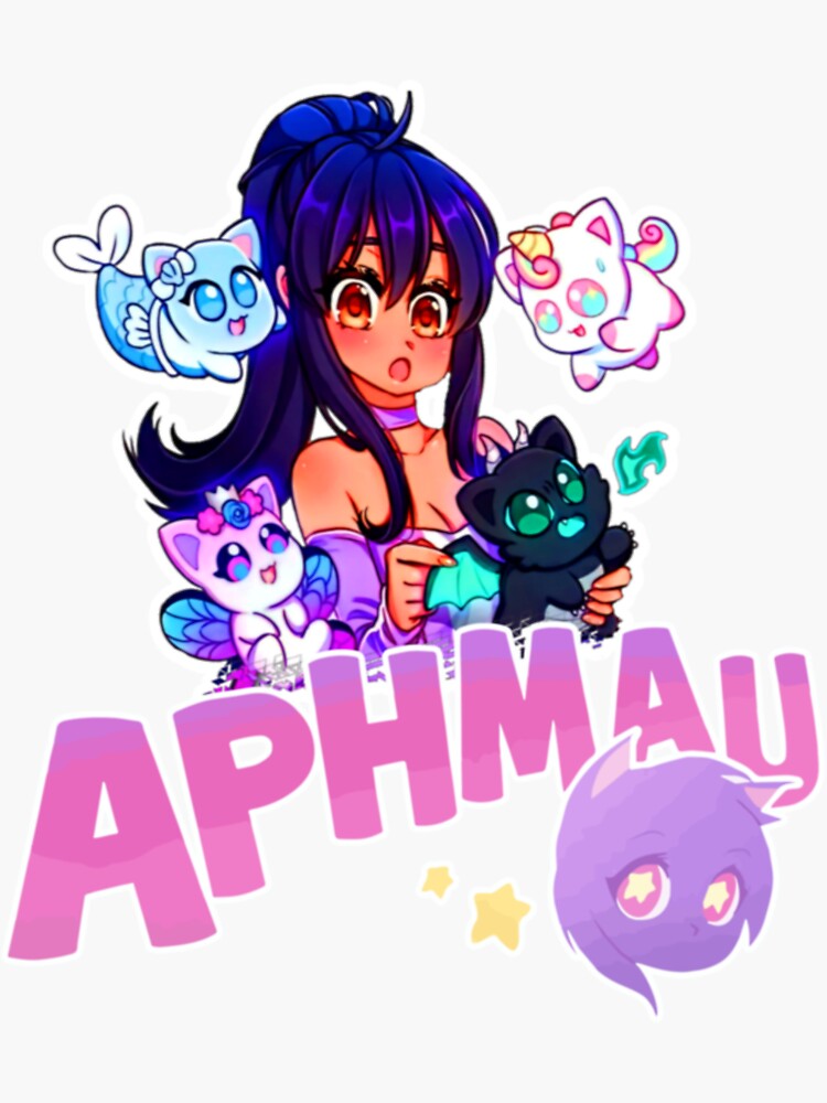 " Aphmau And Cat" Sticker for Sale by Afakib6 | Redbubble