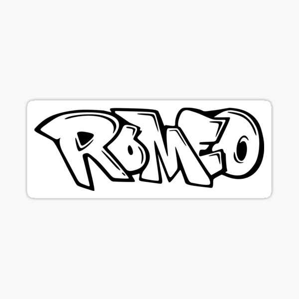 "Romeo - Graffiti Name Design" Sticker for Sale by NameThatShirt ...