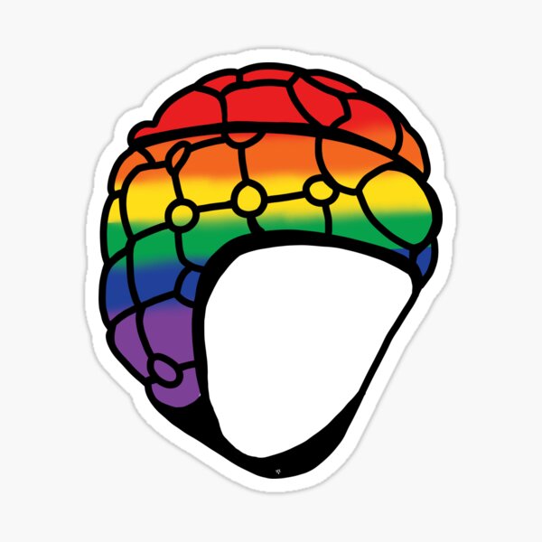 "Pride Scrum Cap" Sticker for Sale by jenneraljoyce | Redbubble