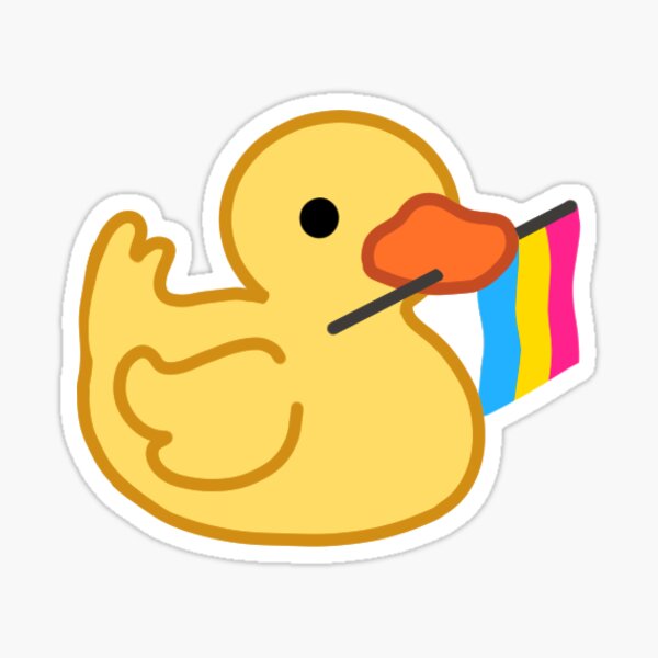 "Rubber Duck - Pansexual Flag" Sticker for Sale by korialis | Redbubble