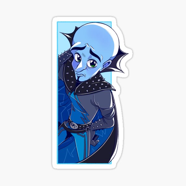 "Megamind" Sticker for Sale by FunneyLizzie | Redbubble