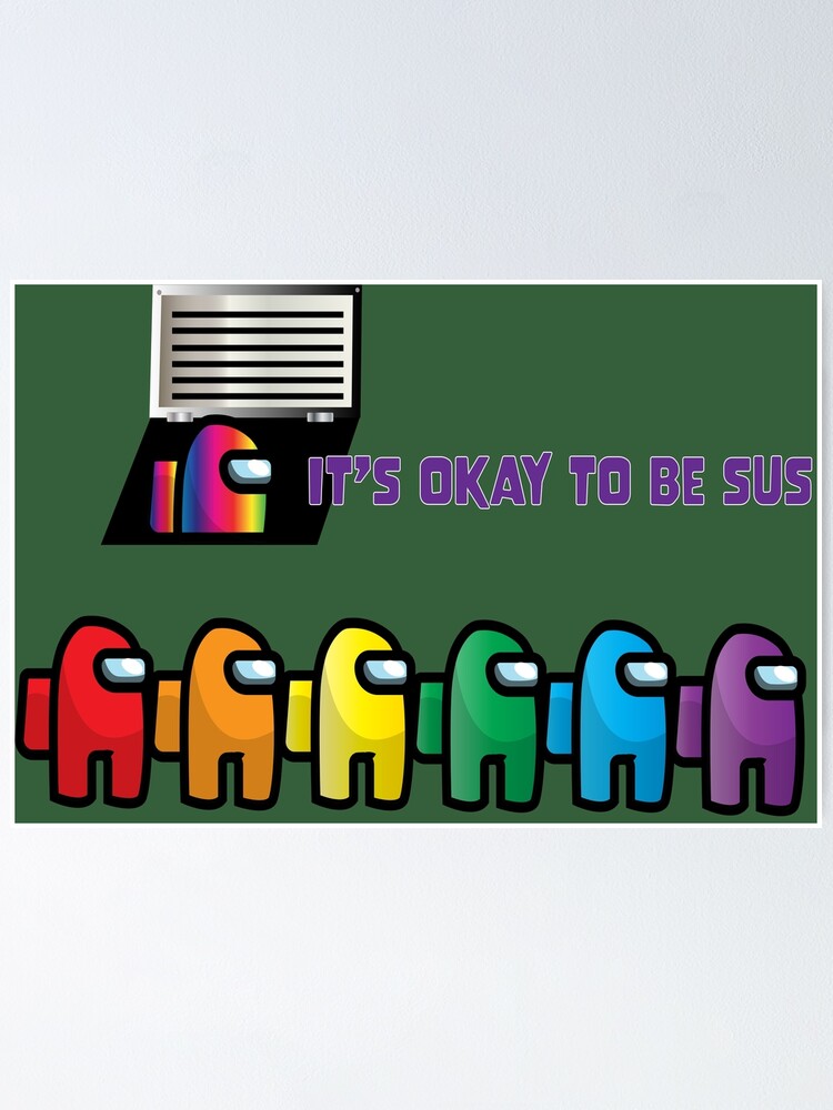 "sus" Poster for Sale by Sqndesigns | Redbubble