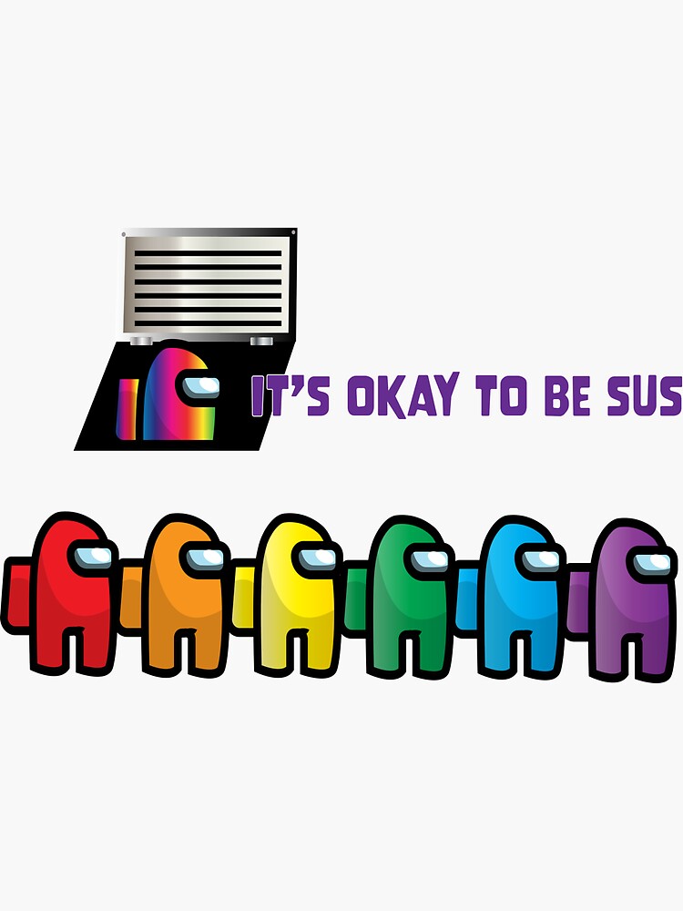 "sus" Sticker for Sale by Sqndesigns | Redbubble