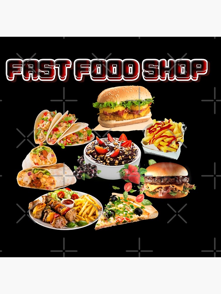 " Everyone loves to eat fast food" Poster for Sale by Vayon-shop ...