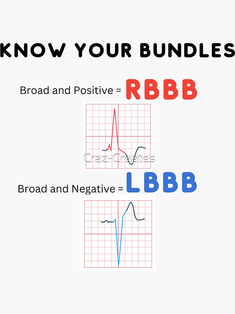 "Know your Bundle Branch Blocks" Sticker for Sale by Craz-Creates ...