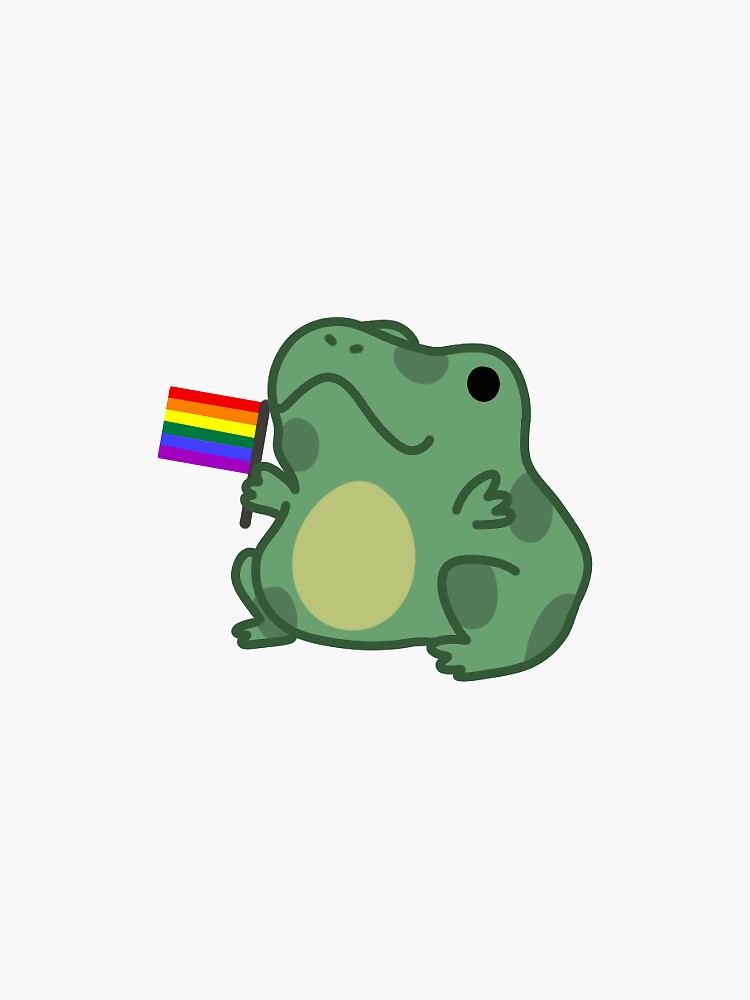 "Frog - Pride Flag" Sticker for Sale by korialis | Redbubble