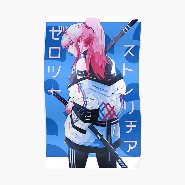 "Zero Two" Poster for Sale by SuperOtakuClub | Redbubble