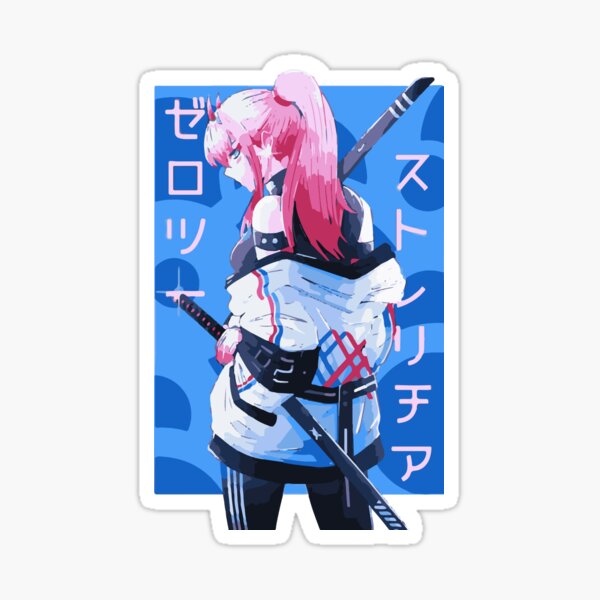 "Zero Two" Sticker for Sale by SuperOtakuClub | Redbubble