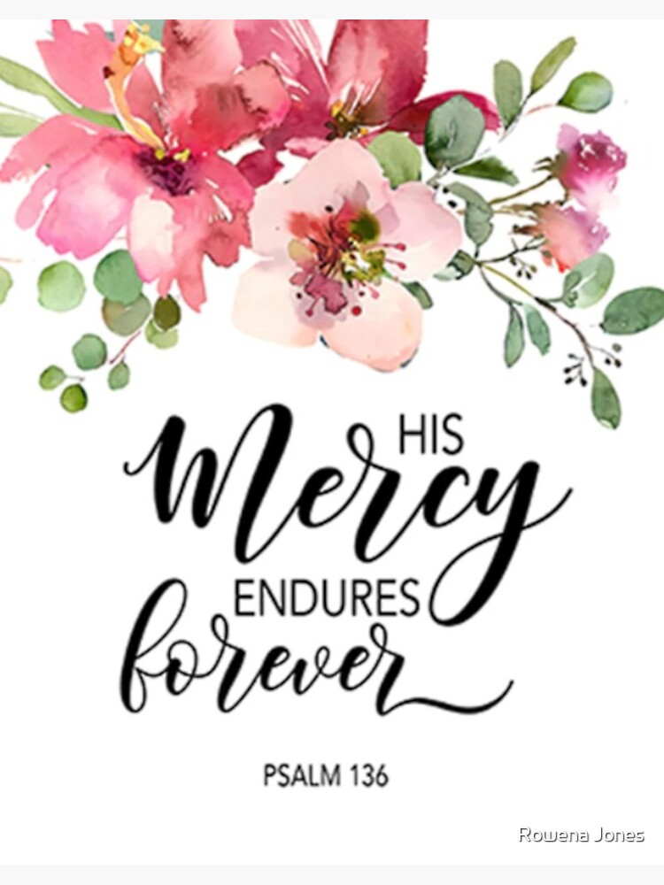 "His Mercy Endures Forever Jesus Christ" Sticker for Sale by smartnet77 ...