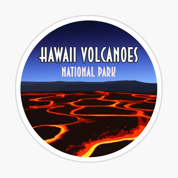 "Hawaii Volcanoes National Park on the Big Island" Sticker for Sale by ...