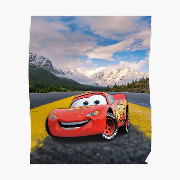 "Fulger McQueen" Poster for Sale by GEO-BoomArt | Redbubble