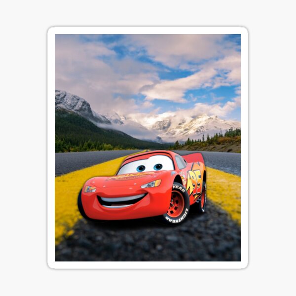 "Fulger McQueen" Sticker for Sale by GEO-BoomArt | Redbubble