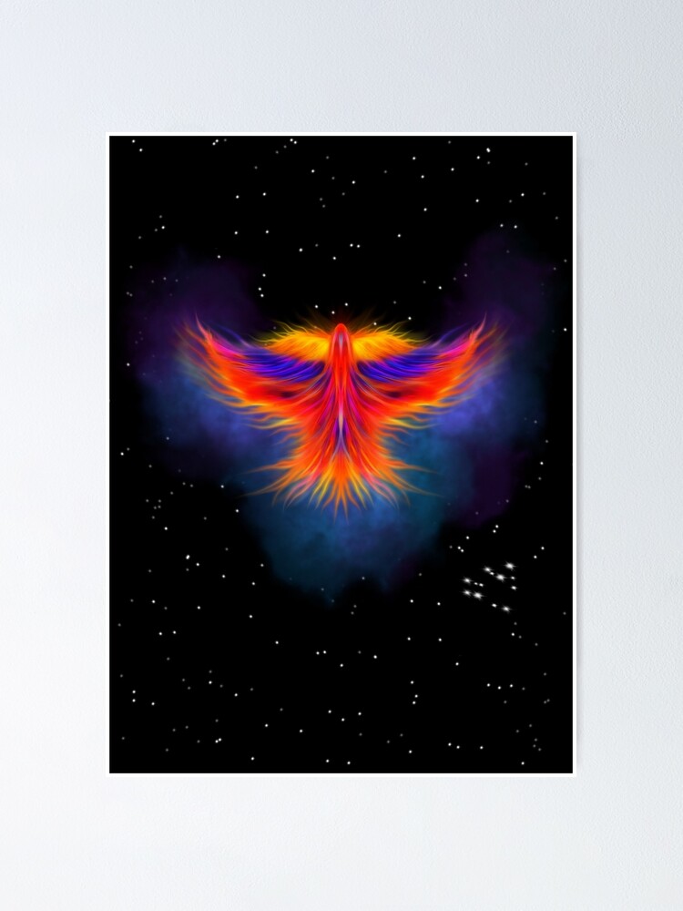"Space Phoenix Nebula Cloud" Poster for Sale by Idyllfire | Redbubble