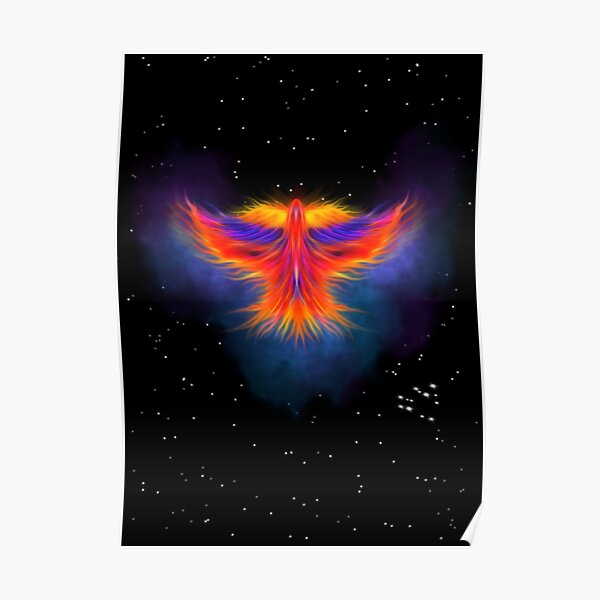 "Space Phoenix Nebula Cloud" Poster for Sale by Idyllfire | Redbubble