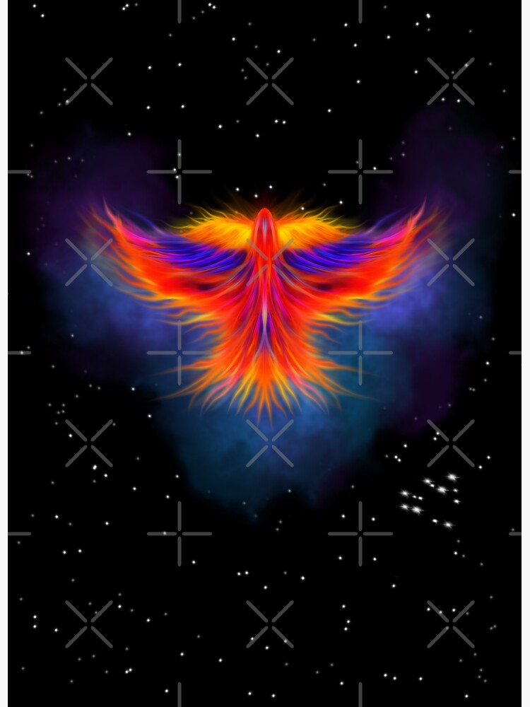 "Space Phoenix Nebula Cloud" Sticker for Sale by Idyllfire | Redbubble