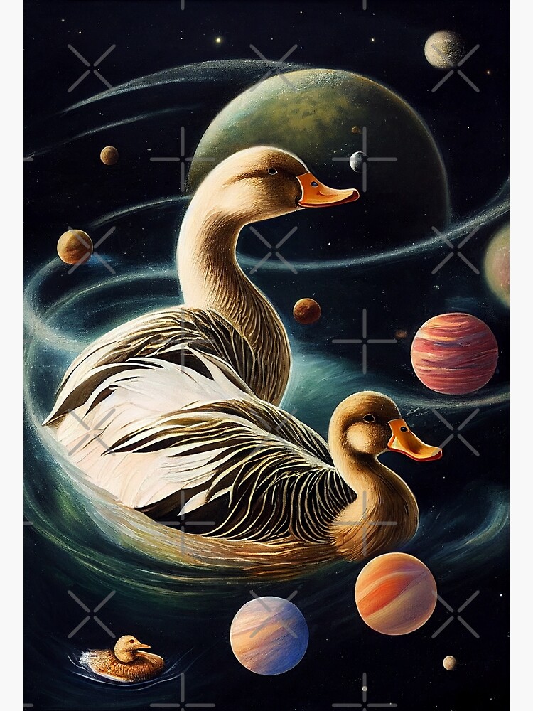 Space Duck - Galaxy Duck Premium Matte Vertical Poster Designed & Sold ...
