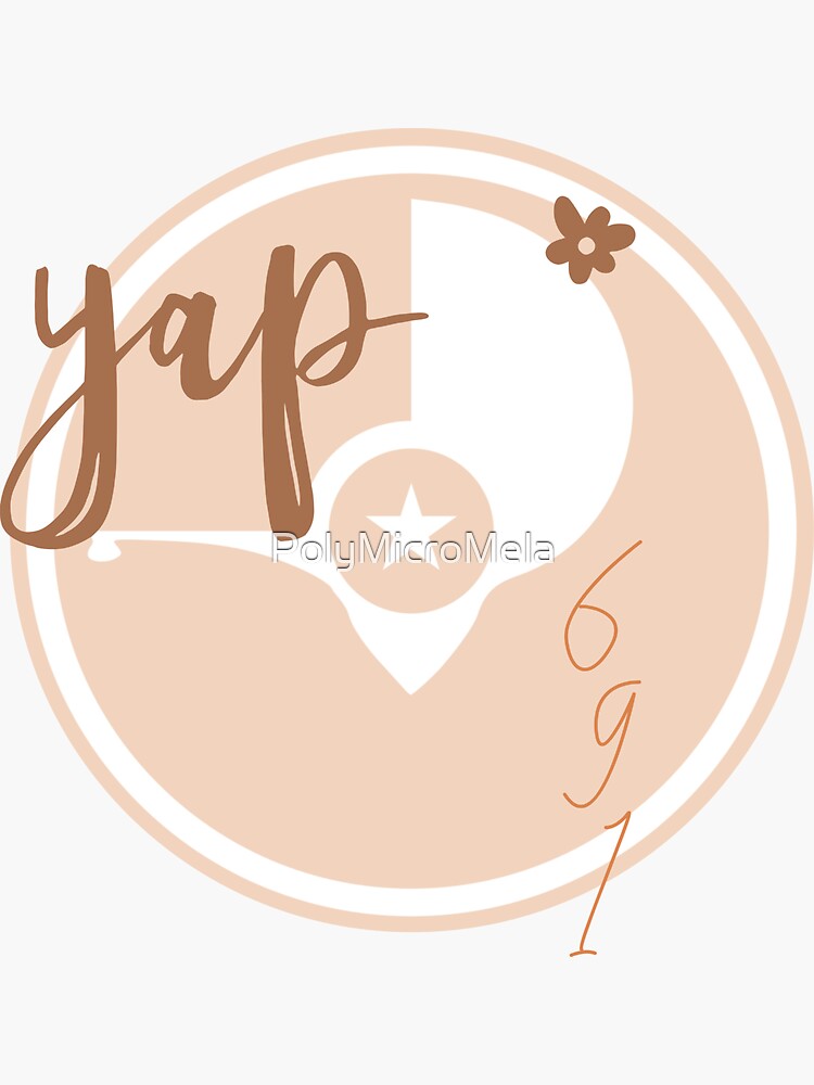 "Yap" Sticker for Sale by PolyMicroMela | Redbubble