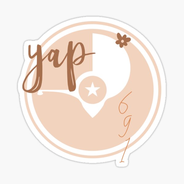 "Yap" Sticker for Sale by PolyMicroMela | Redbubble