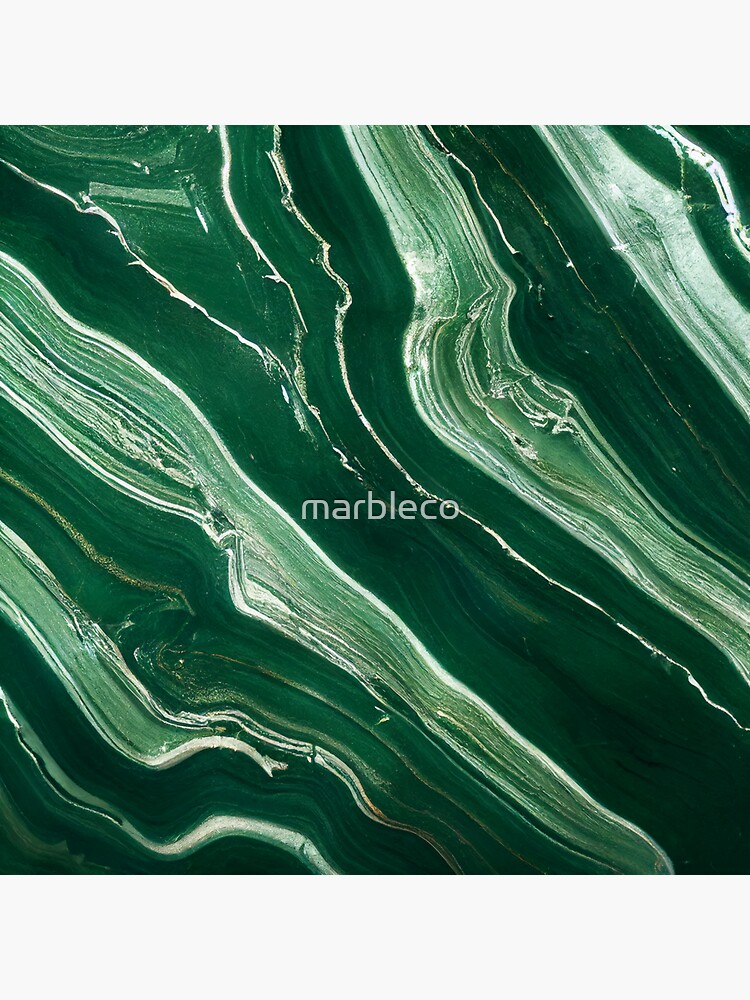 "Deepest Emerald Green" Sticker for Sale by marbleco | Redbubble