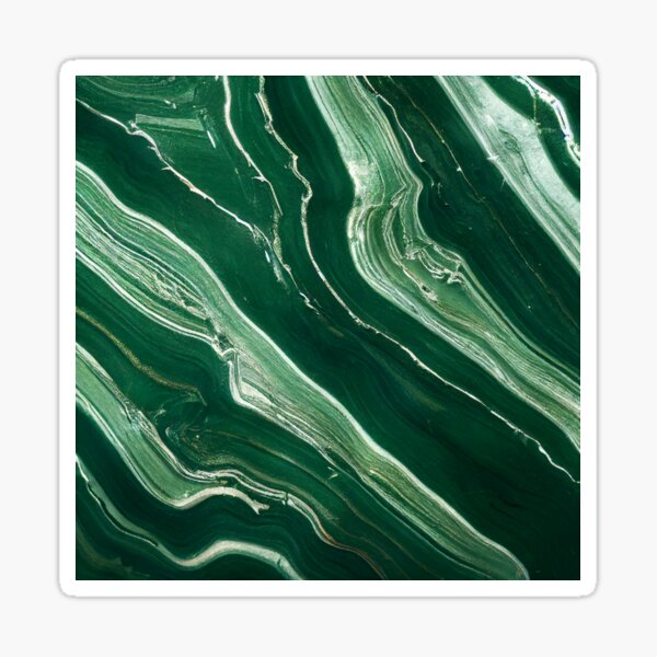 "Deepest Emerald Green" Sticker for Sale by marbleco | Redbubble