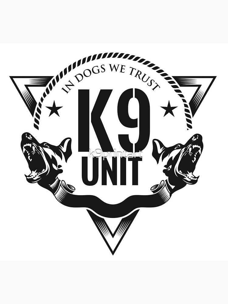 "K9 Unit" Poster for Sale by k9printart | Redbubble