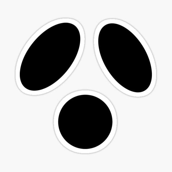 "Spooky face " Sticker for Sale by Puns-N-Such | Redbubble