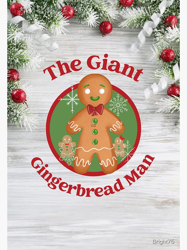 Lámina fotográfica «El hombre de pan de jengibre gigante» de Bright76 ...