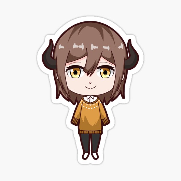 "Chibi anime girls" Sticker for Sale by Line-Colors | Redbubble