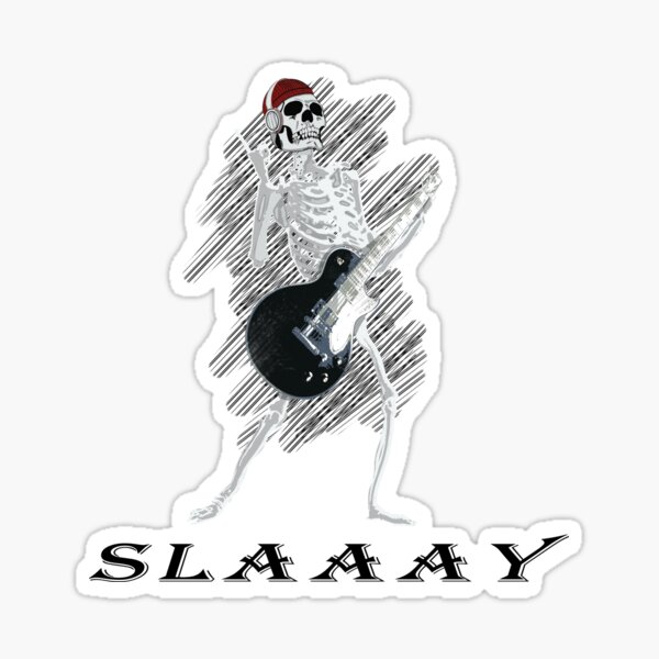 "slay skeleton" Sticker for Sale by Mary-nt | Redbubble