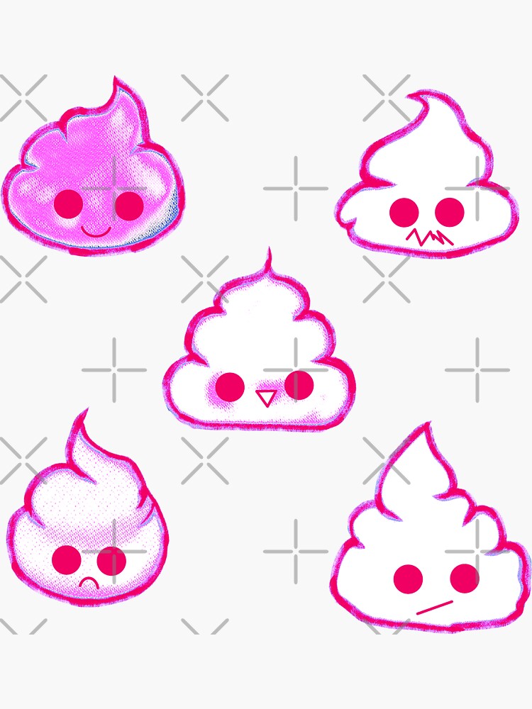 "Cute Pink Marshmallow Cloud Poo" Sticker for Sale by Madebyjadee ...