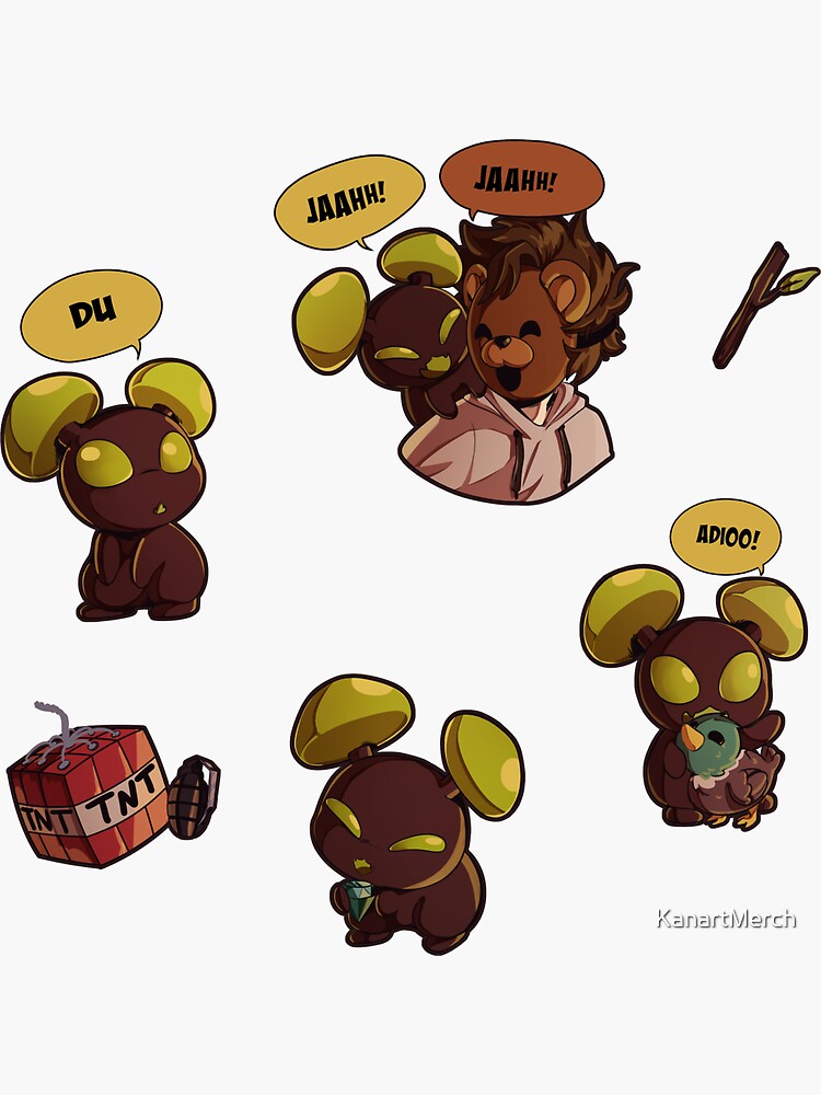 "Rubius and Titi" Sticker for Sale by KanartMerch | Redbubble