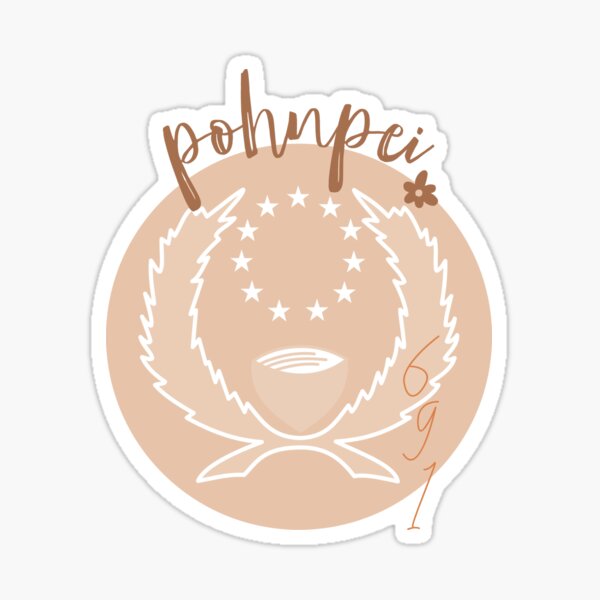 "Pohnpei" Sticker for Sale by PolyMicroMela | Redbubble