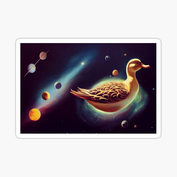 "Space Duck - Galaxy Duck -Supernova" Sticker for Sale by TeeARTHY ...