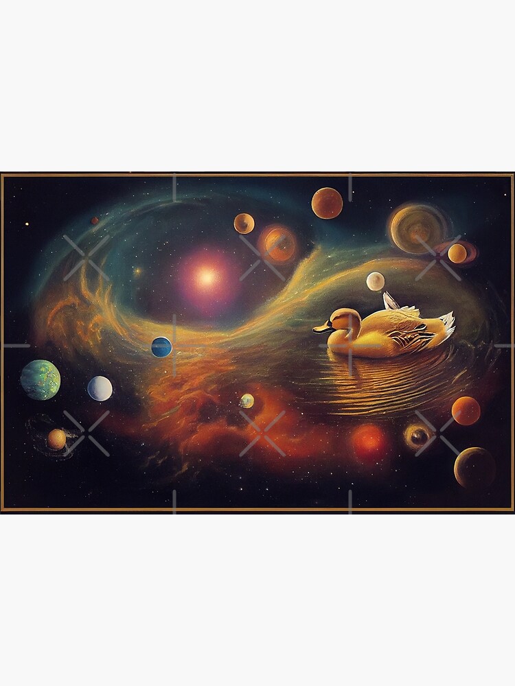 Space Duck - Galaxy Duck -Milky Way Galaxy Duck Premium Matte Vertical ...